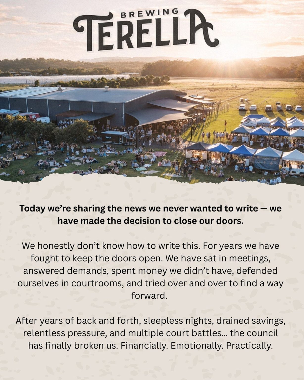 Terella Brewing Company to close after five years as Sunshine Coast ...