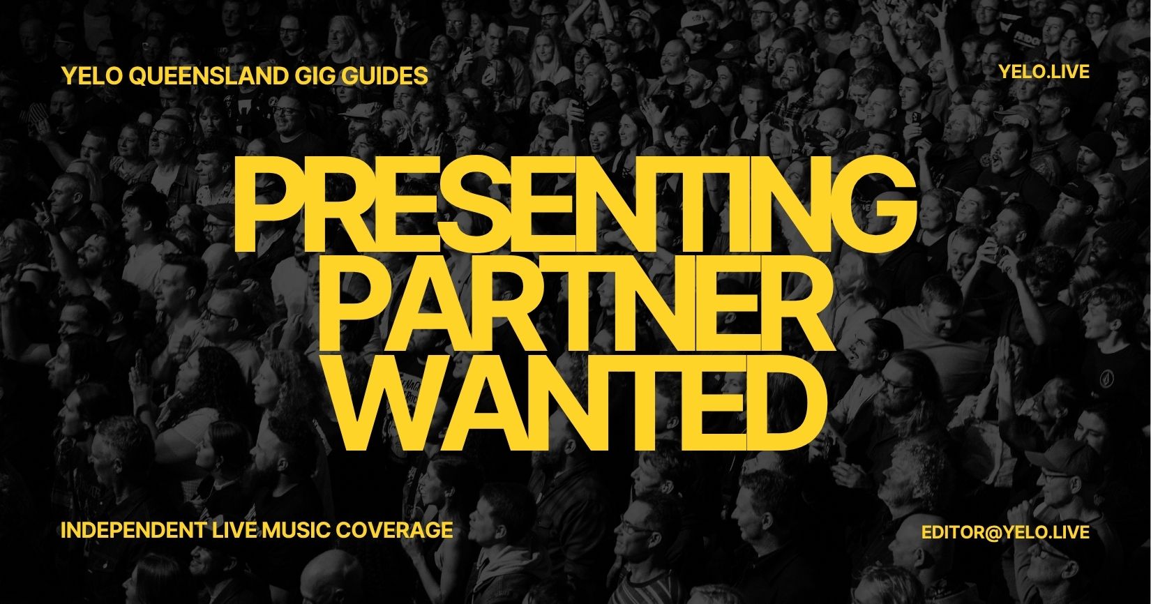 YELO seeks presenting partner for Queensland Gig Guides